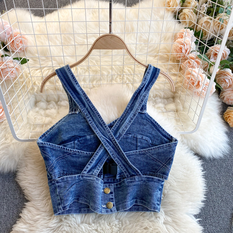 Angie Two Piece Denim Set – All Pretty Girls