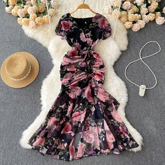 Gloria Drawstring Dress – All Pretty Girls