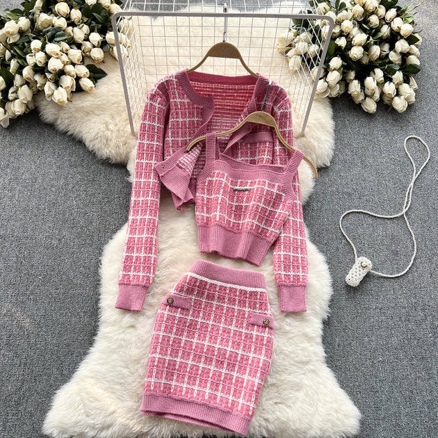 Crisel Three Piece Knit Set – All Pretty Girls