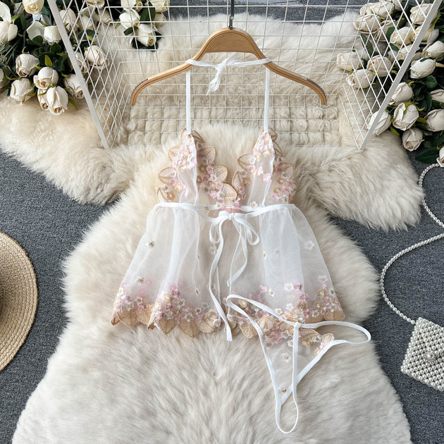 Gracelyn Embroidered Mesh Two Piece Set – All Pretty Girls
